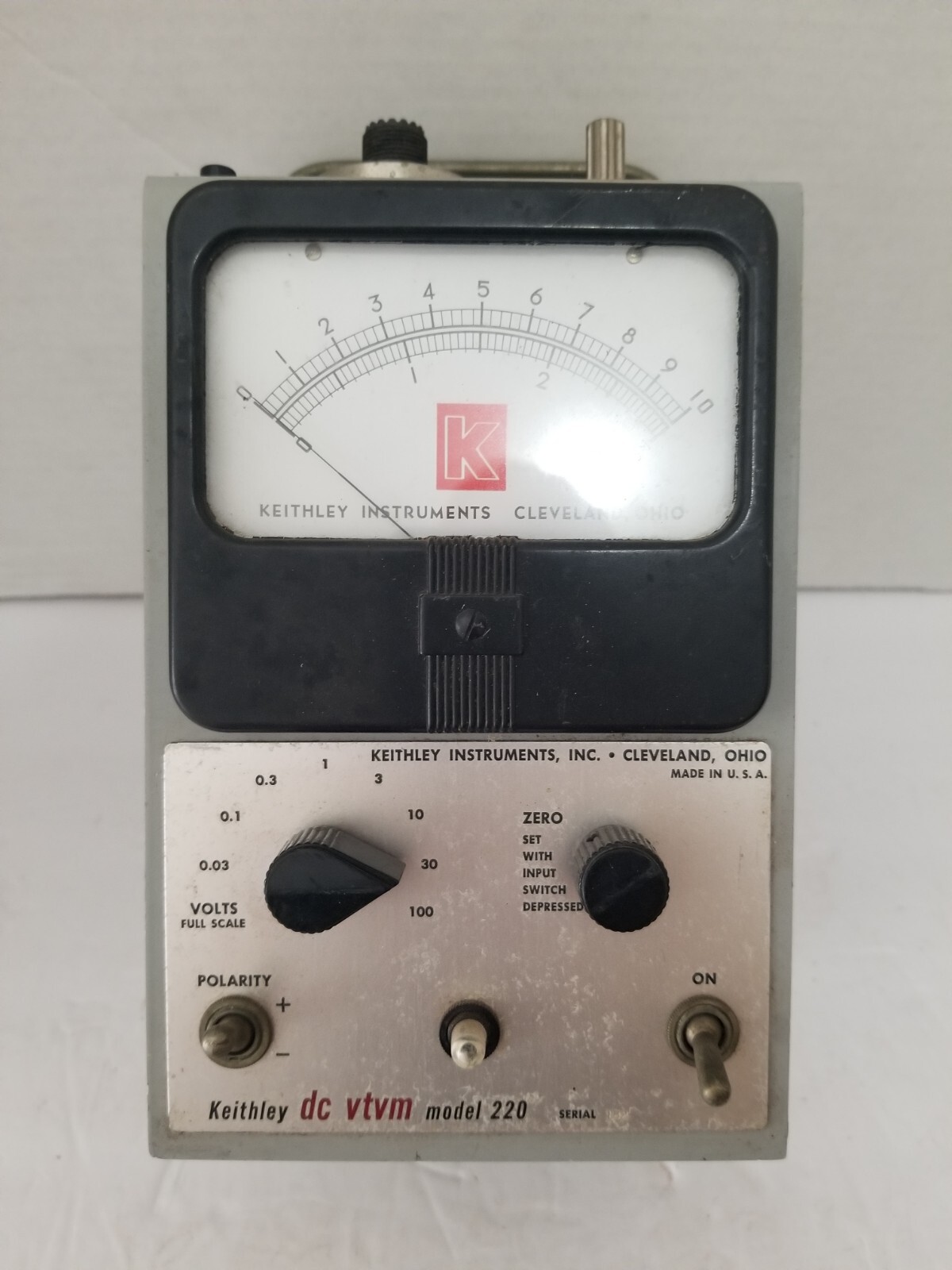 Keithley DC VTVM Vacuum Tube Voltmeter Model 220 Vintage Powers on | eBay