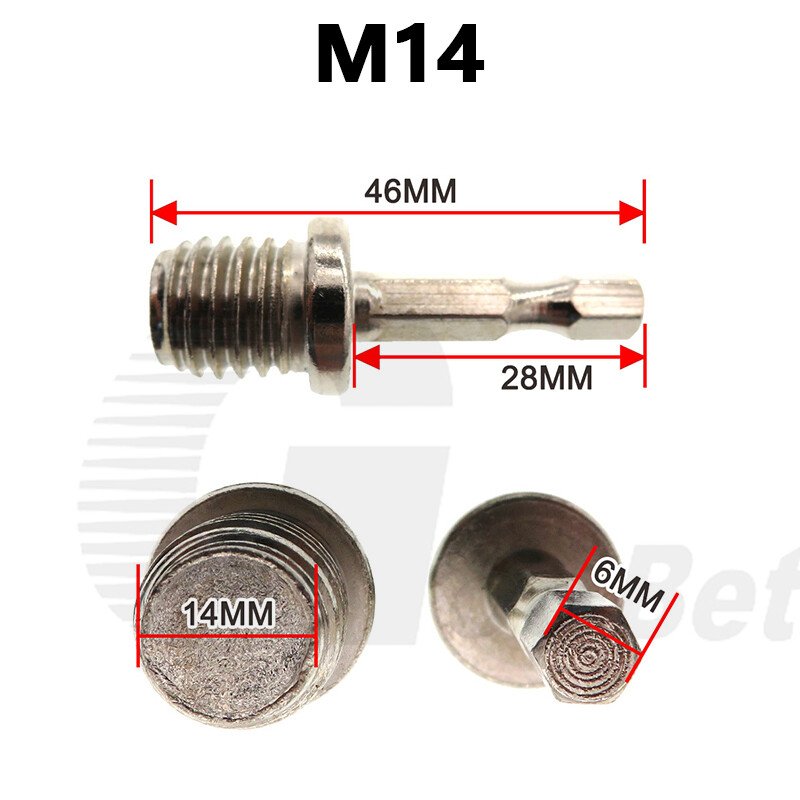Electric Drill Adapter Mandrel Attachment for Angle Grinder Backing Pad ...