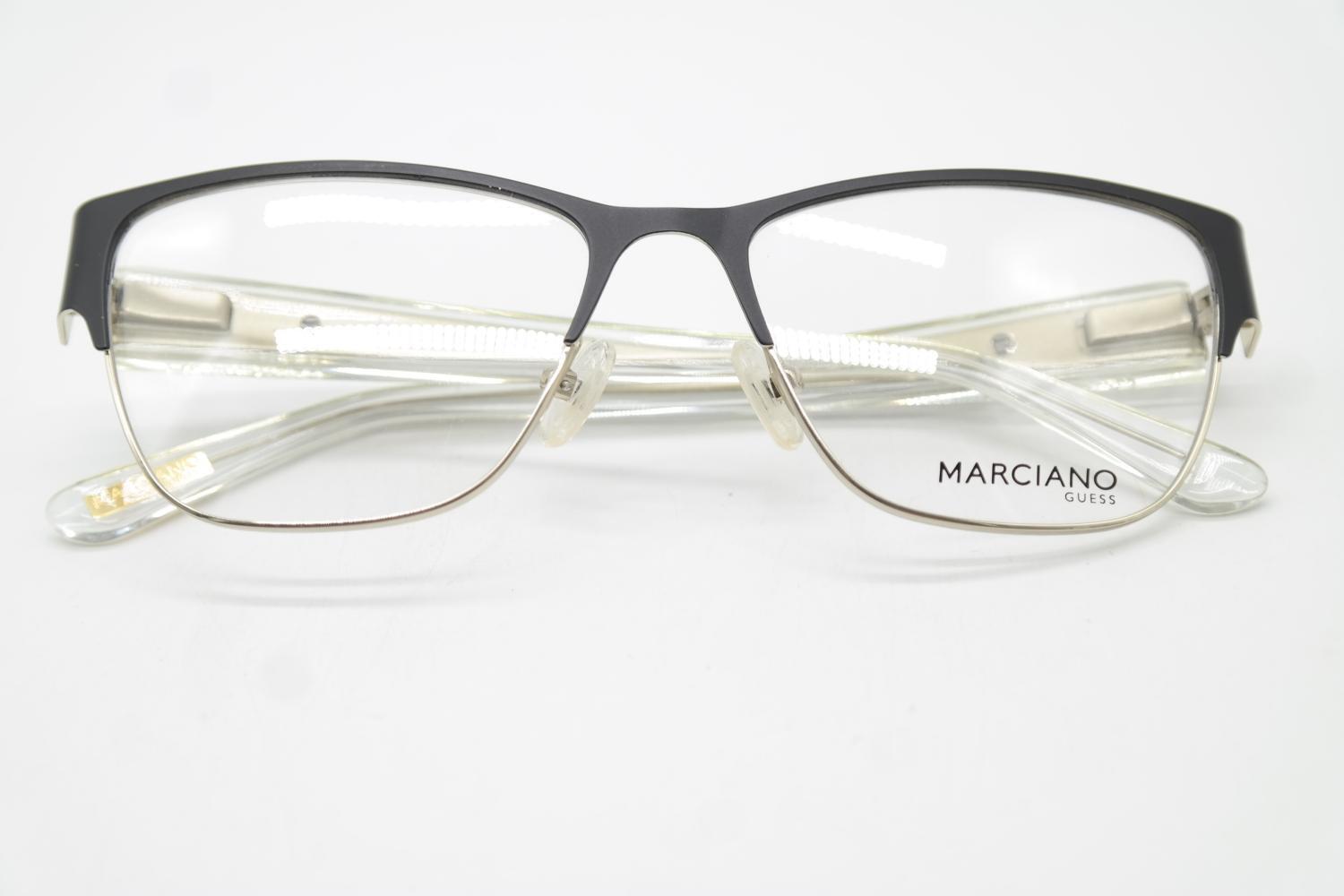 Glasses MARCIANO GM263 Black Silver Transparent Gold Oval Frames New ...