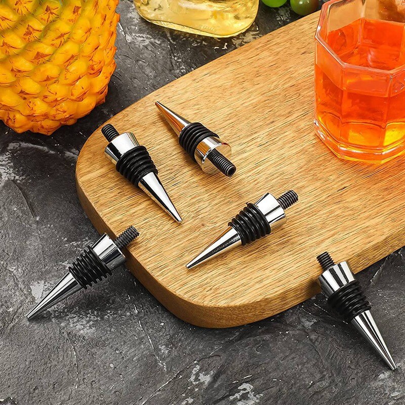 8 Pieces Metal Cork Blank Wine Stopper Kit Reusable Wine Stopper Insert ...