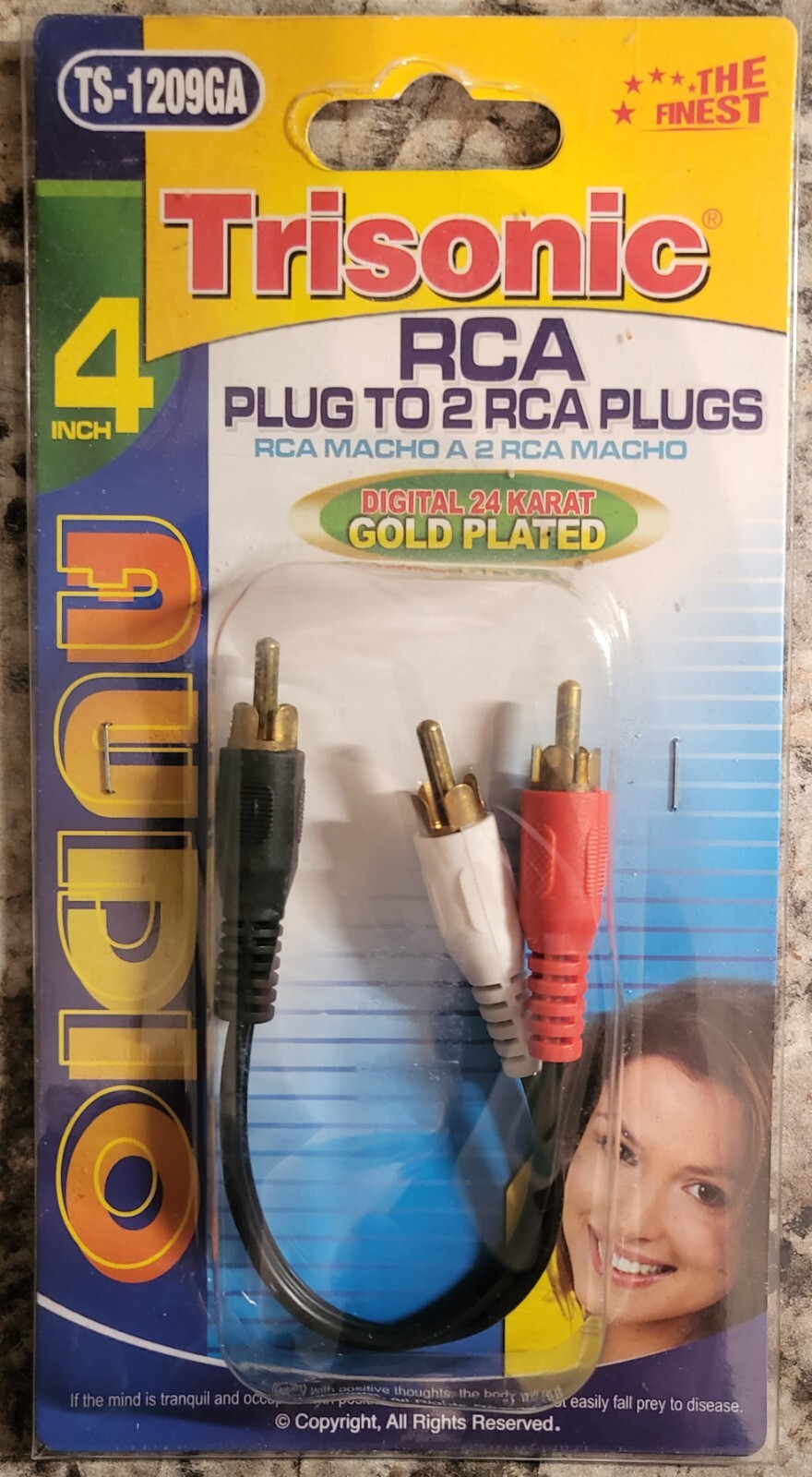 Trisonic 4 Inch RCA Plug To 2 RCA Plugs TS-1209GA | eBay