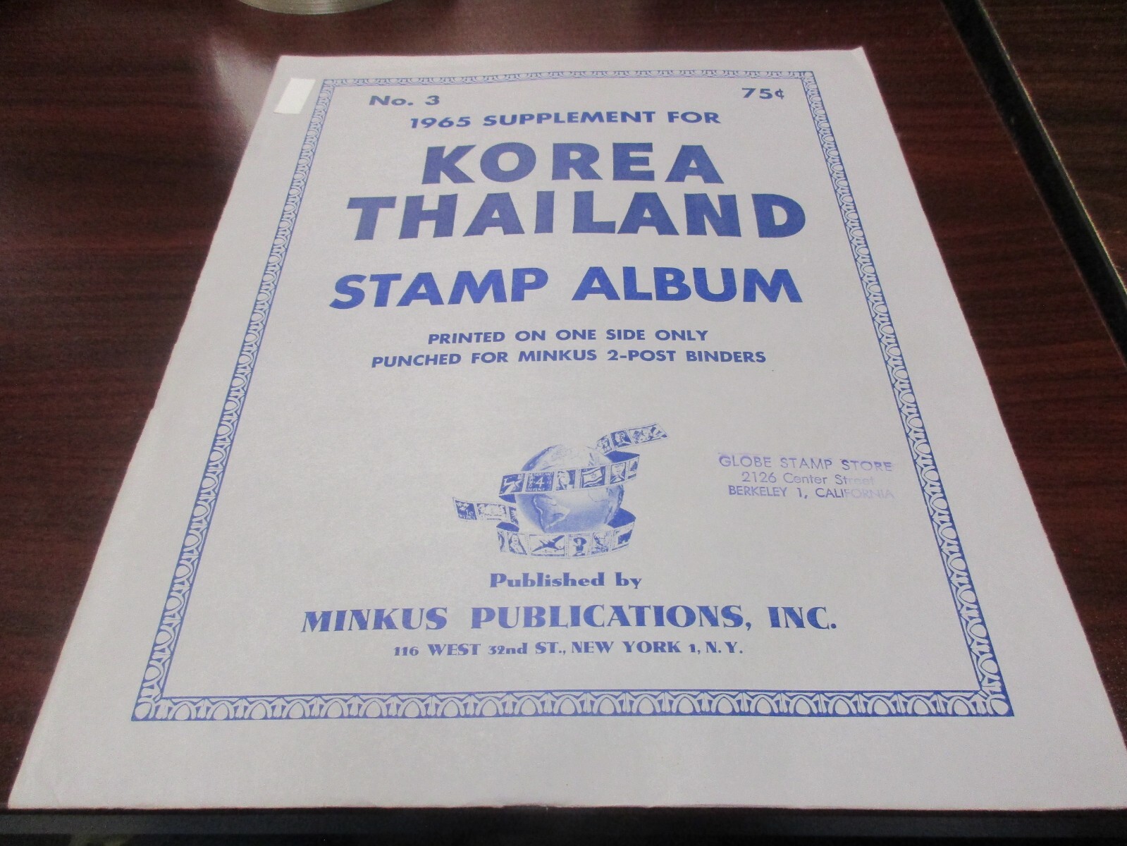 "MINKUS" STAMP ALBUM 1965 SUPPLEMENT KOREA, THAILAND #3 W/FREE SHP. | eBay