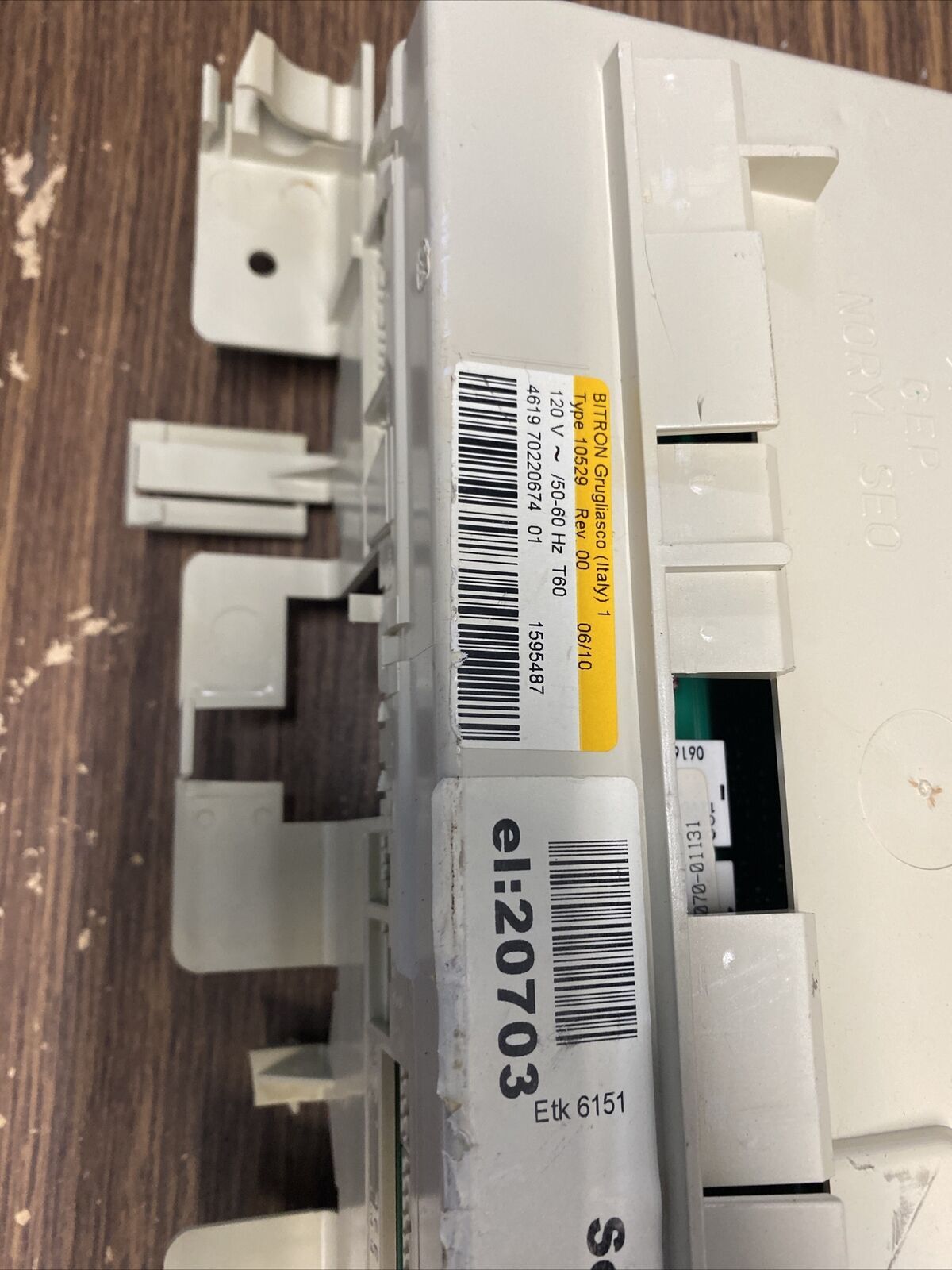 Bitron Grugliasco Washer Control Board Part # 4619 70220674 |BKV172 | eBay