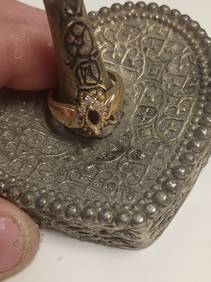 EMA 14k Yellow Gold Ring Marquise Diamond Decorative Setting | eBay