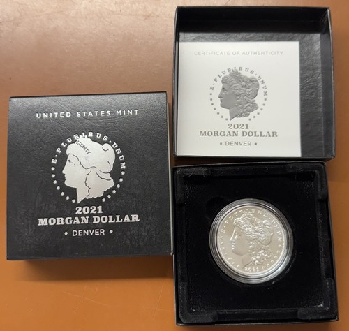 2021-D Morgan Silver Dollar Box & COA Uncirculated OGP Coin - TCCCX | eBay