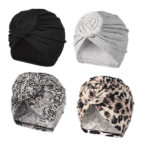 Stretch Turban Hats for Women, Hair Scarf Turban Head Wrap Pre Twist ...