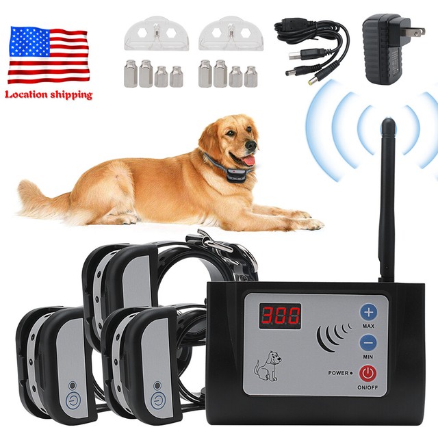 X-883 2 in 1 Intelligent Wireless Electronic Dog Fence System Training ...