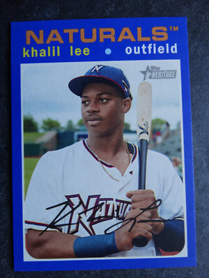 2020 Topps Heritage Minor League #148 Khalil Lee Naturals Baseball Card ...
