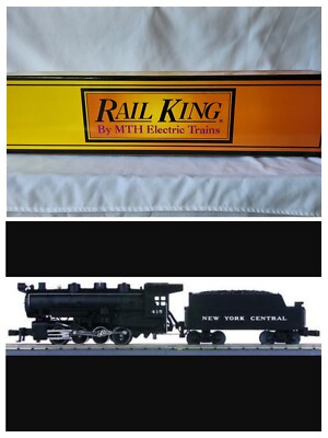 RARE! RAIL KING 30-1123-1 NY Central 0-8-0 Switch Engine & Tender Proto ...