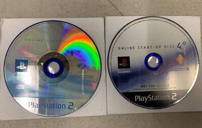 2 USED Sony PS2 PlayStation 2 Online Start-Up Disc Ver. 4.0 *NOT TESTED ...