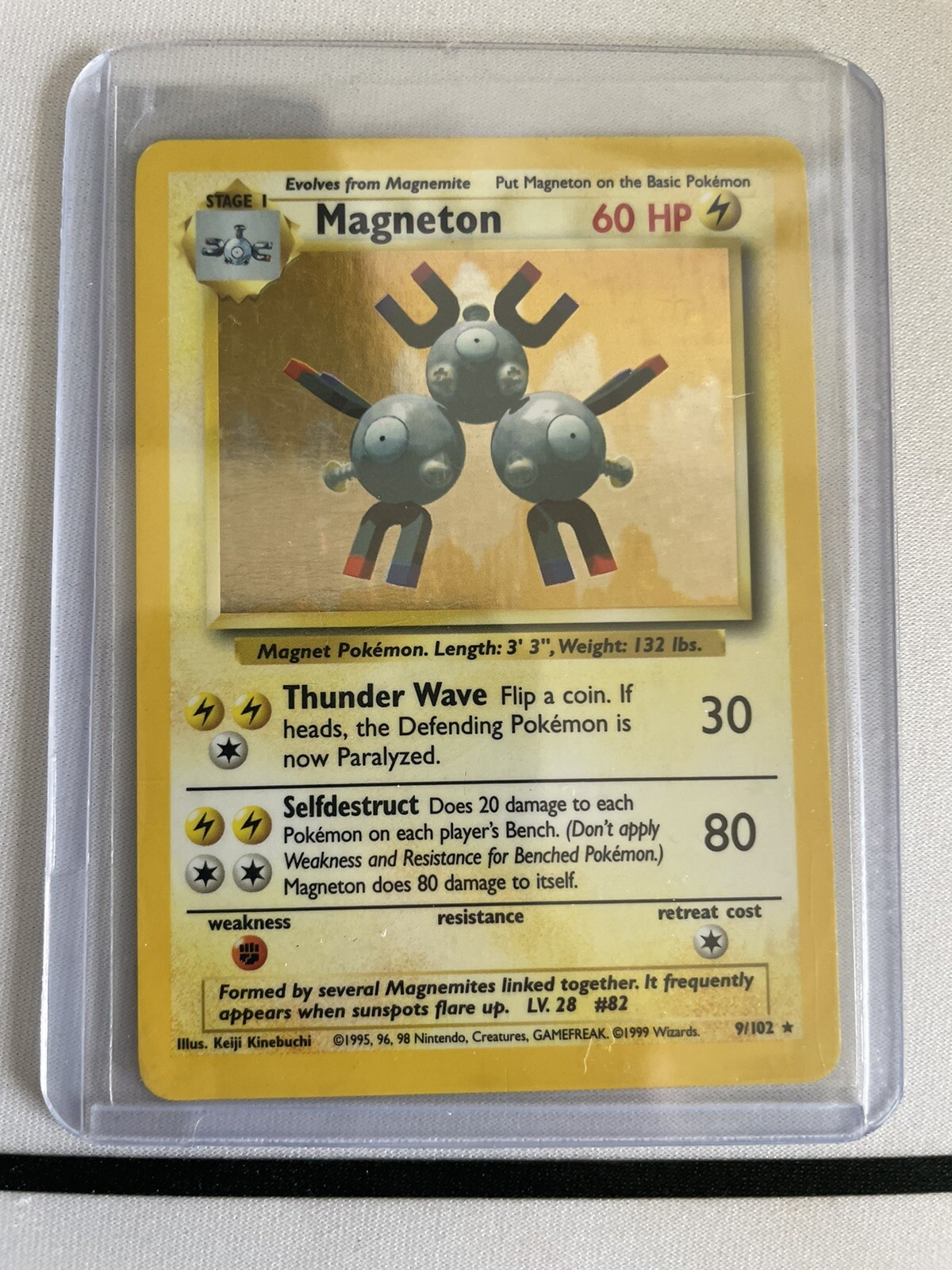 Pokémon TCG Magneton Base Set 9/102 Holo Unlimited Holo Rare | eBay