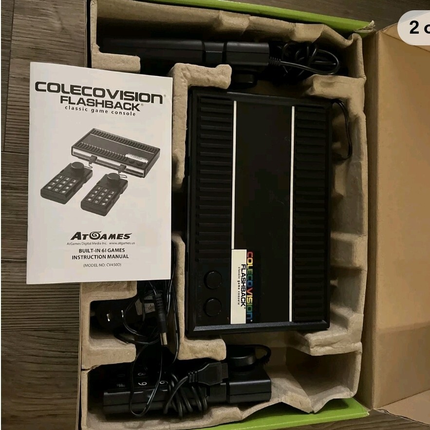 Coleco Vision Flashback Classic Game Console 61 Built In Video Games ...