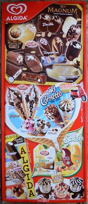 TABELLA TARGA INGEGNA PROMO GELATI ALGIDA ANNI 2000 CONDIZIONI PERFETTE ...