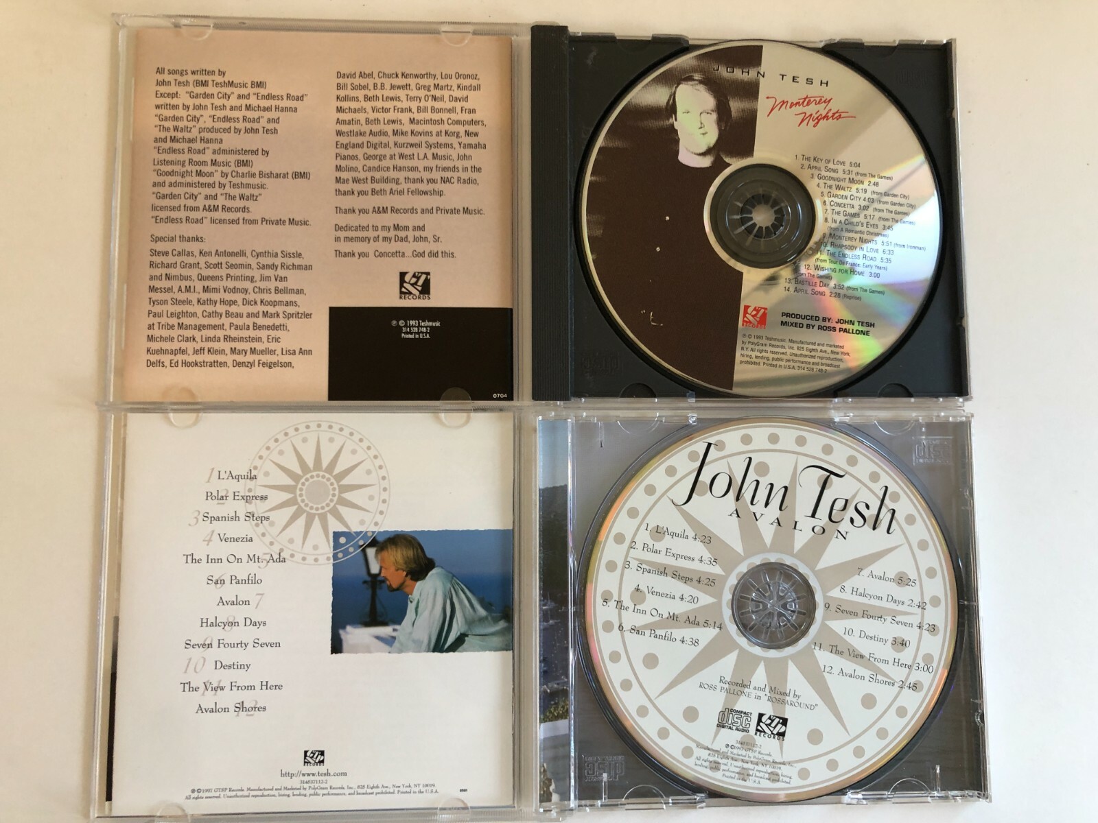 John Tesh - 2 CD Lot - Monterey Nights AND Avalon | eBay