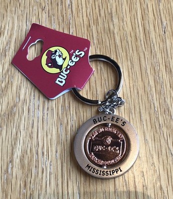 Buc-ee's Logo Spinner Keychain, Key Ring - Mississippi Store | eBay