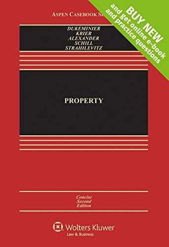 Property (Aspen Casebook) - Hardcover, by Dukeminier Jesse; Krier - Acceptable r 9781454881780| eBay