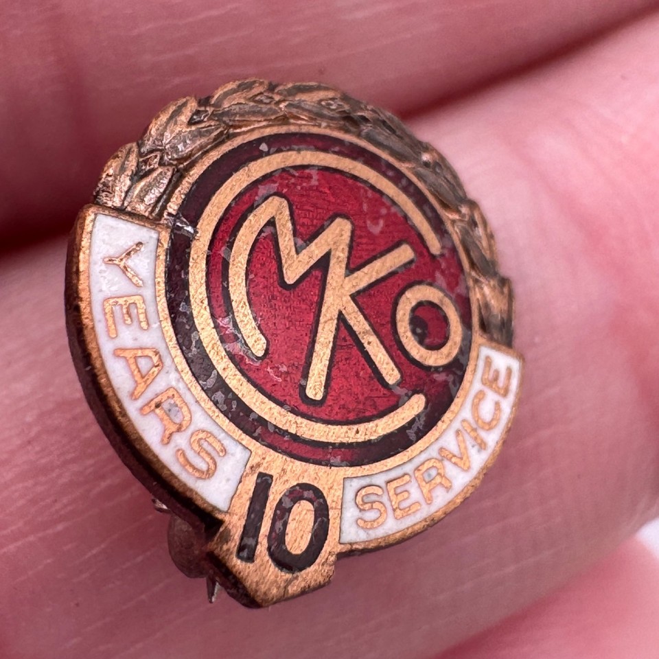 Vintage Morris Knudsen Corporation Lapel Pin MKO 10 Years Service ...
