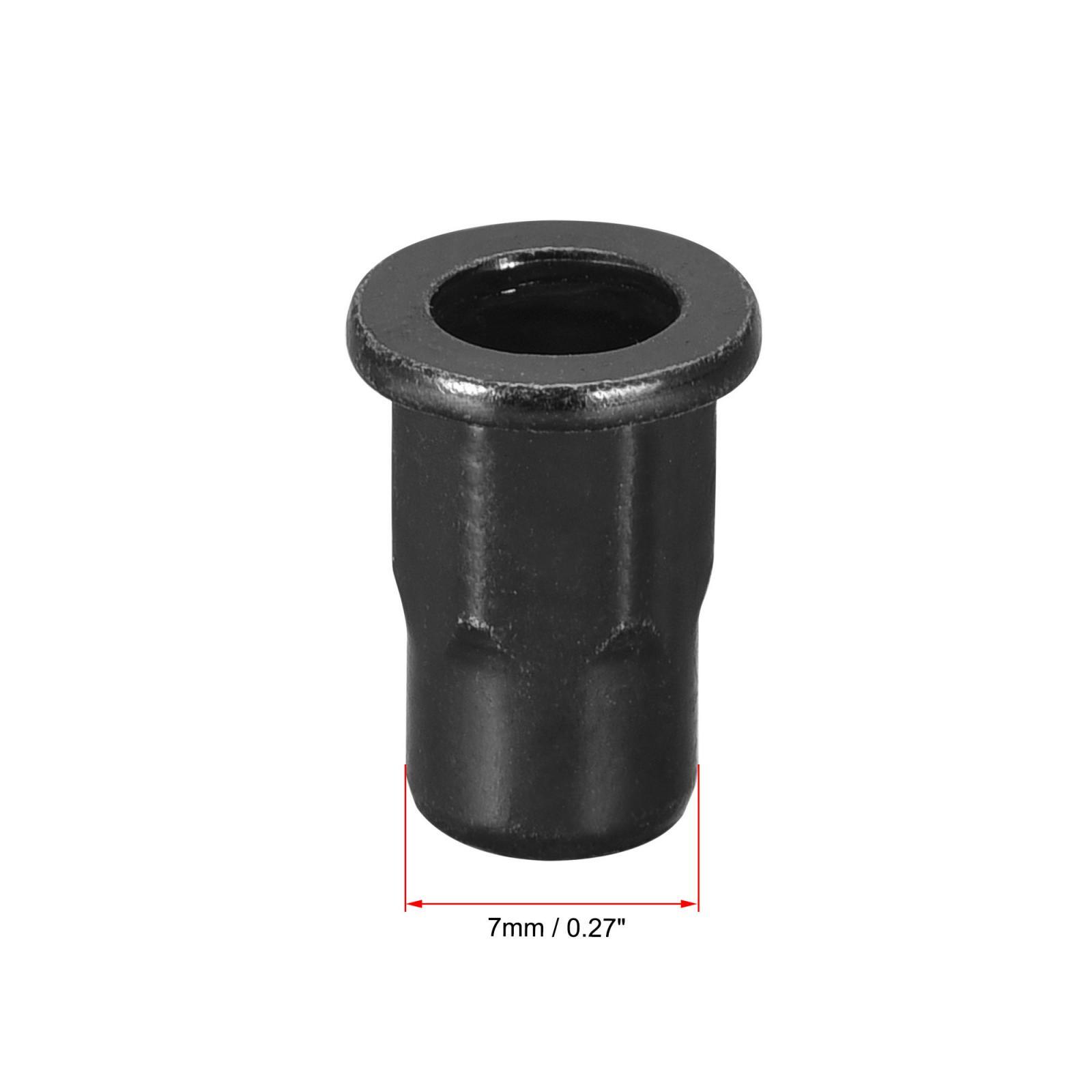 M5 Rivet Nuts Thread Half Hexagonal Carbon Steel Flat Head Threaded Nut ...