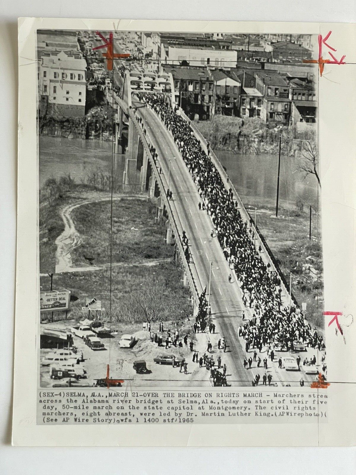 Martin Luther King Edmund Pettus Bridge Civil Rights 1965 # ...