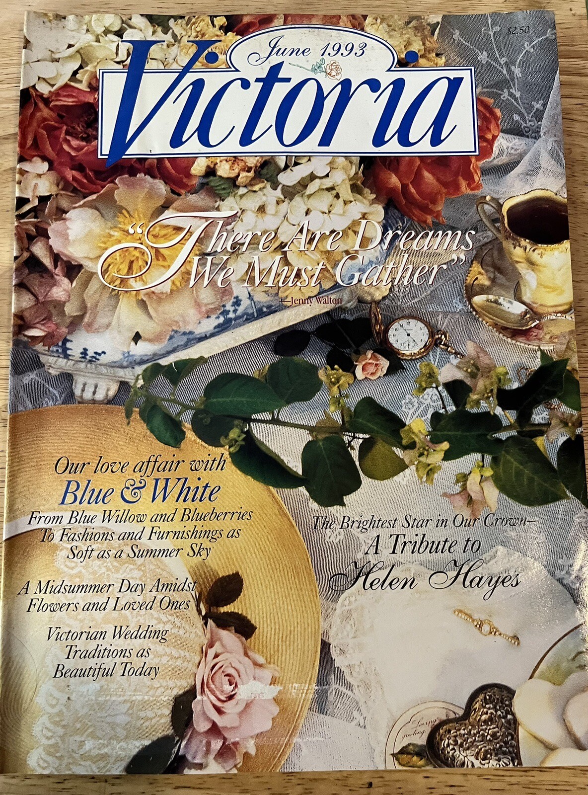 Victoria Magazine June 1993 Romantic Blue White Shabby Chic Cottage ...