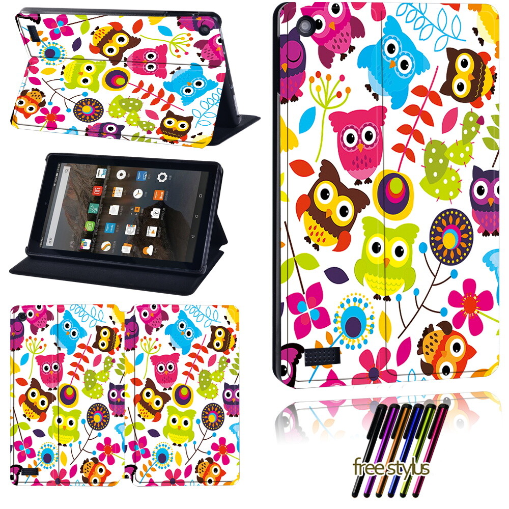 Leather Stand Cover Case For Amazon Kindle fire 7 5th/7th/9th ...