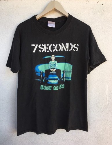 Vintage 90s 7 Seconds good to go punk band tour concert t shirt LT197 ...