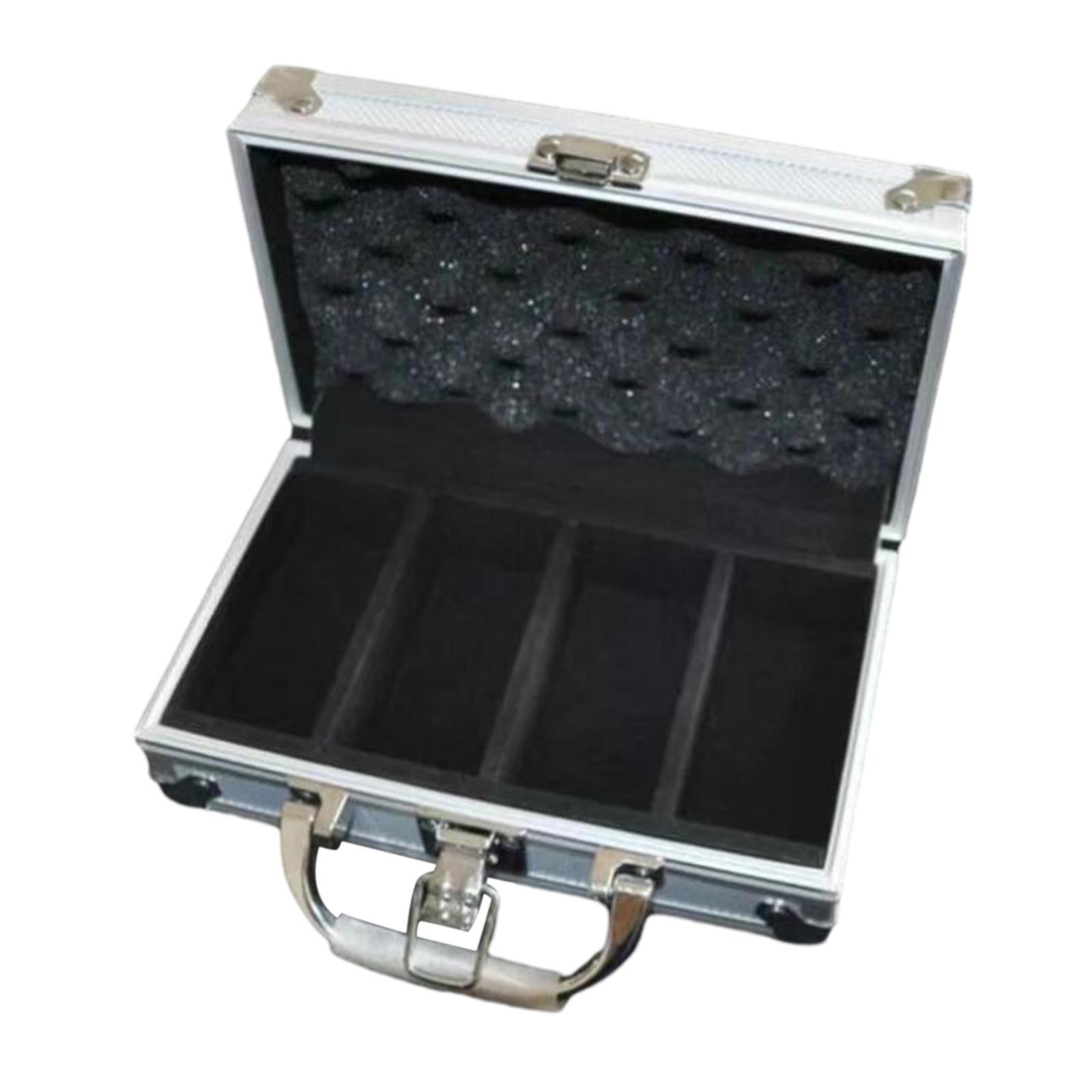 Poker Chip Case Chip Organizer Holder Metal Heavy Duty with Handle ...