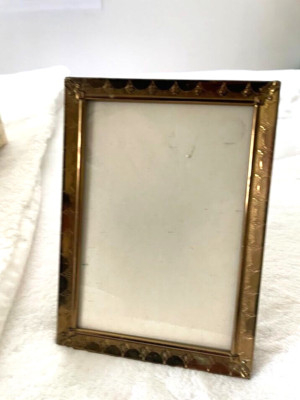 VINTAGE Picture Photo Frame ORNATE DETAILED SWAG GOLD Metal 5x7 | eBay