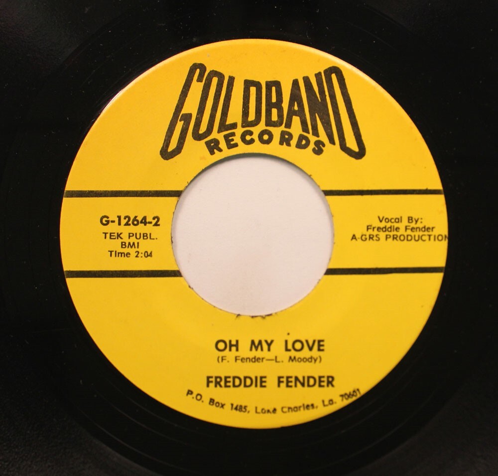 Doo Wop 45 Freddie FENDER - Oh My Love / Bye Little Angel Auf Goldband ...