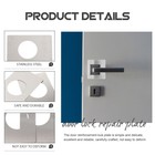 2 Pcs Door Lock Cover Plates Reinforcement Silver Ball Office Baby | eBay
