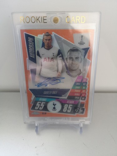 2020-21 Topps Chrome Match Attax UEFA Gareth Bale Orange Refractor ...