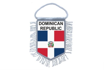 Mini banner flag pennant window mirror cars country banner dominican ...