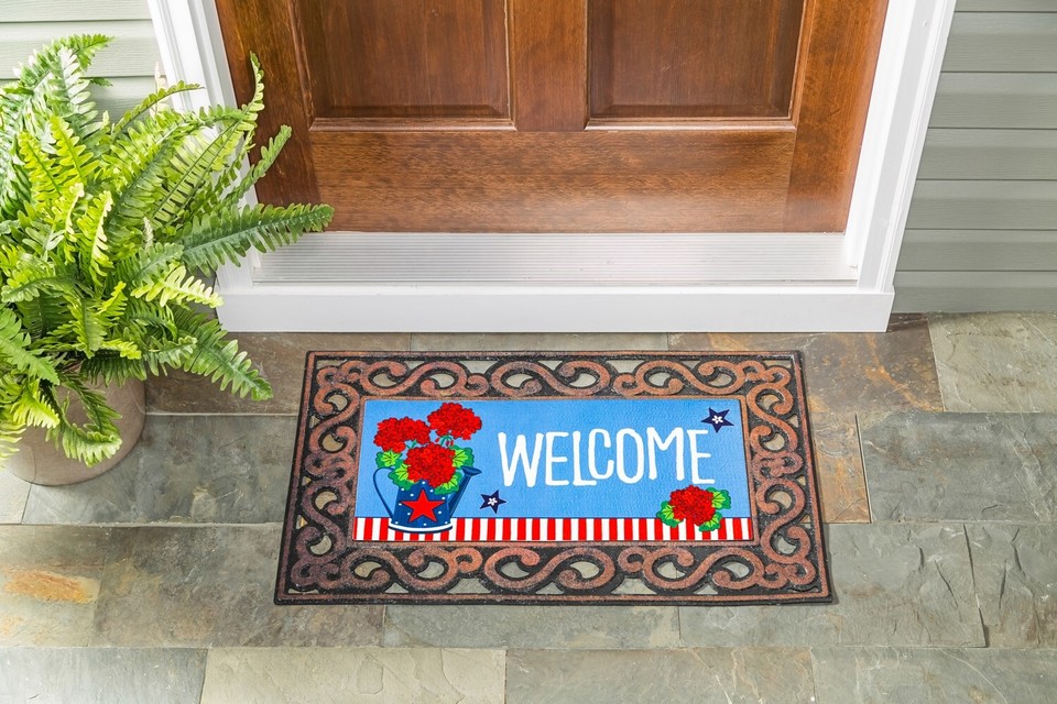 EVERGREEN PATRIOTIC GERANIUMS SASSAFRAS SWITCH MAT | eBay