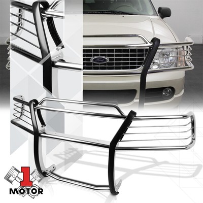 Chrome Stainless Steel Grille/Brush/Headlight Guard for 02-05 Ford ...
