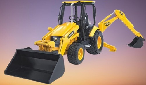 CONSTRUCTION TRACTOR Front Loader Backhoe Loader Scoop Vehicle BRUDER ...