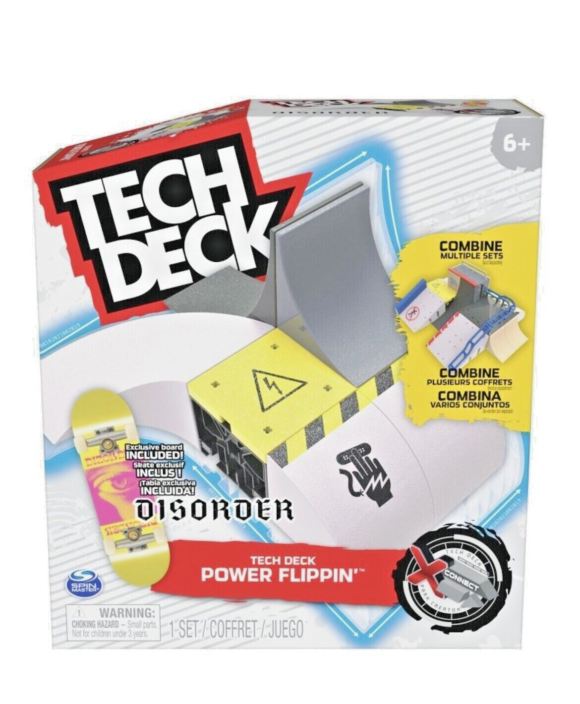Tech Deck X Connect Park Power Flippin Customizable Skateboard Disorder ...