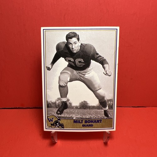 1992 Pacific Washington Huskies Football Greats - Milt Bohart #50 (RC ...