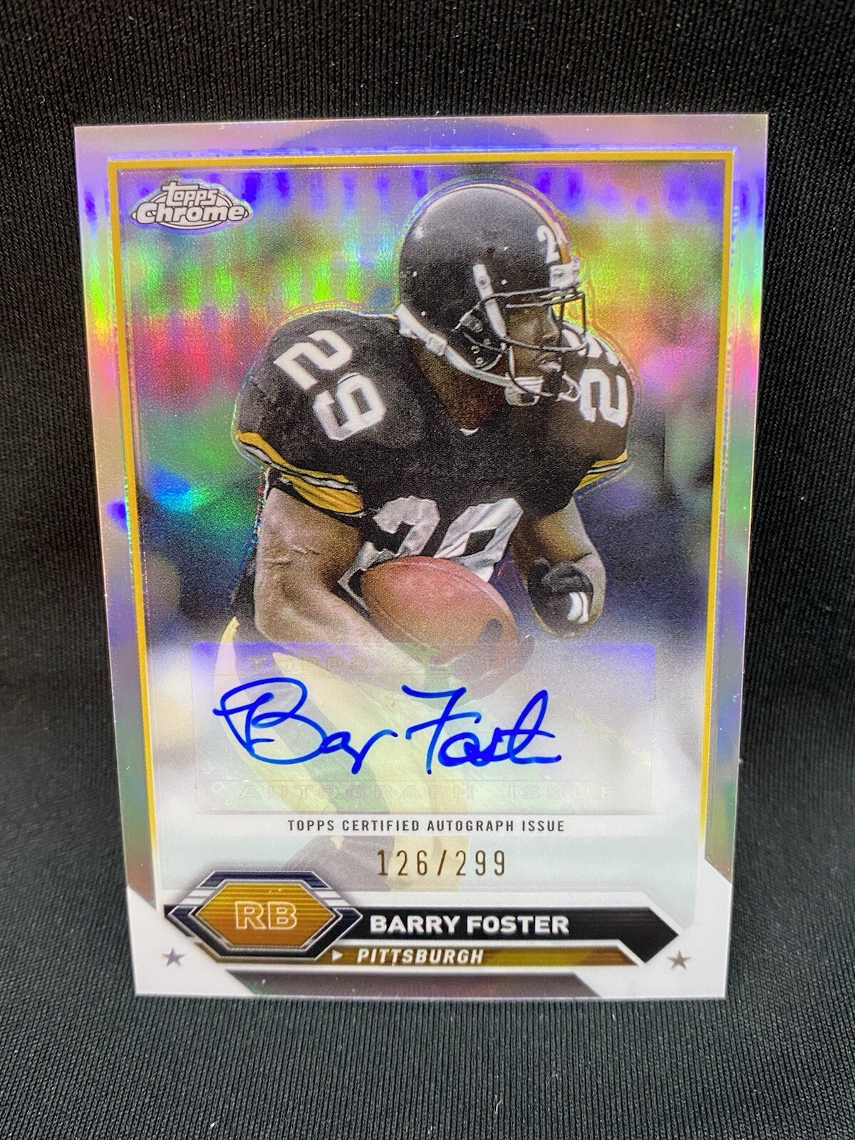 2023 Topps Composite Chrome Barry Foster Refractor Auto 126/299 ...