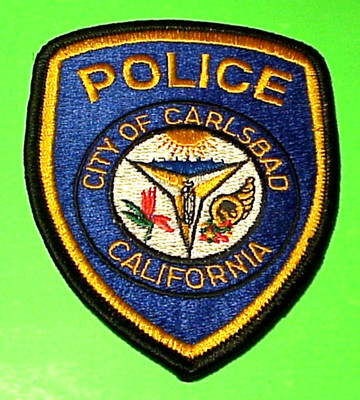 CARLSBAD CALIFORNIA CA 4 1/2" POLICE PATCH FREE SHIPPING!!! | eBay