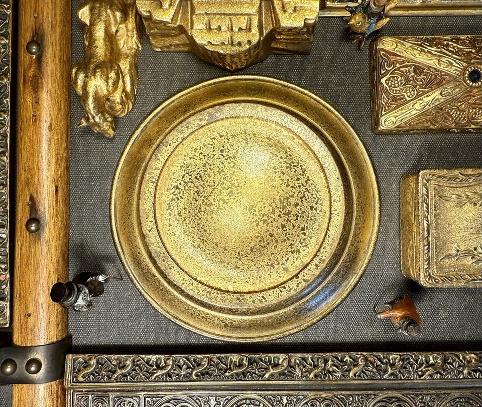 ANTIQUE TIFFANY STUDIOS NEW YORK BELLFLOWER MOTIF FOOTED COMPOTE TAZZA ...