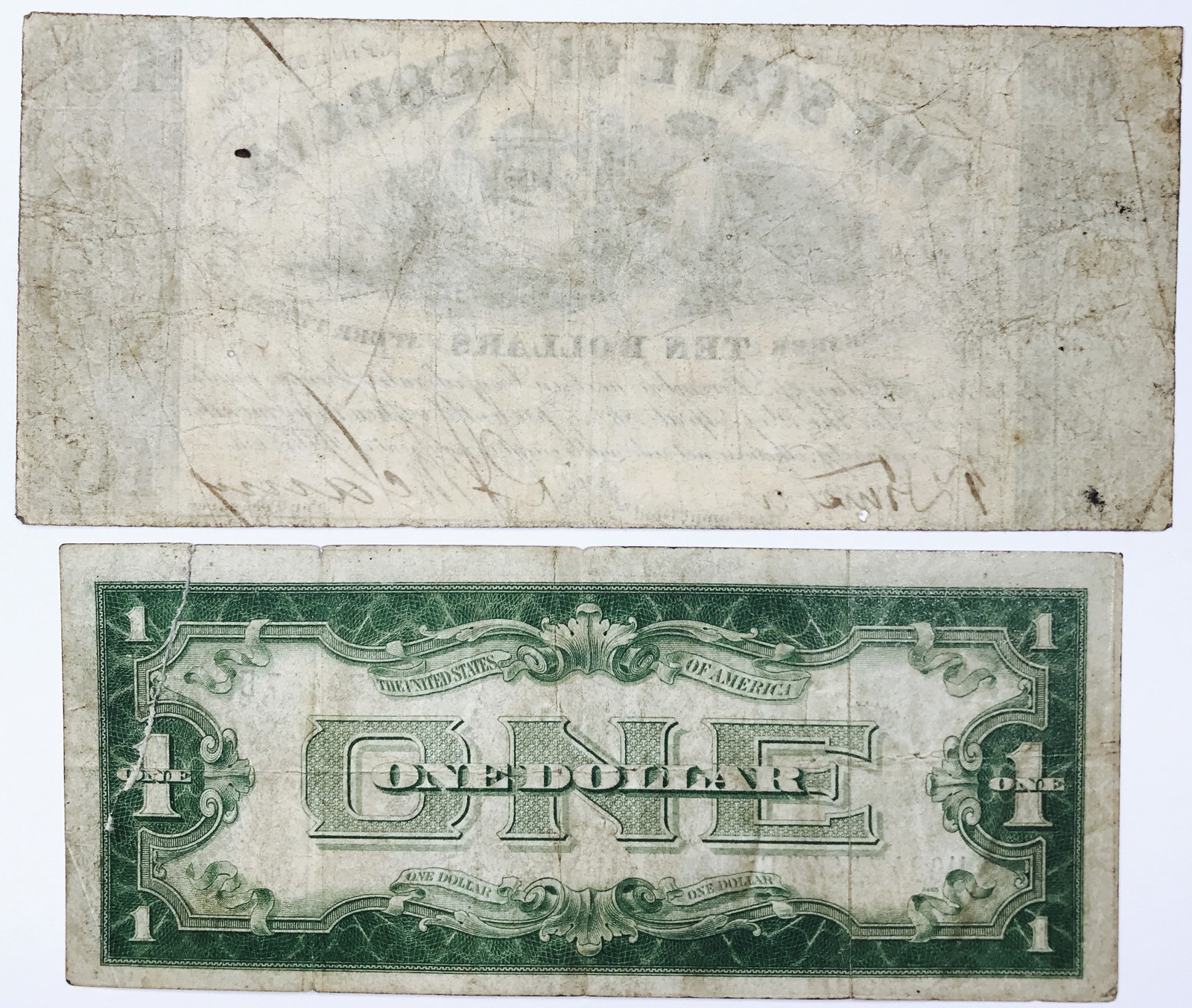 LOT OF 2 MIXED TYPE U.S. NOTES! AWESOME AND HISTORICAL! A GREAT BUY! NR ...