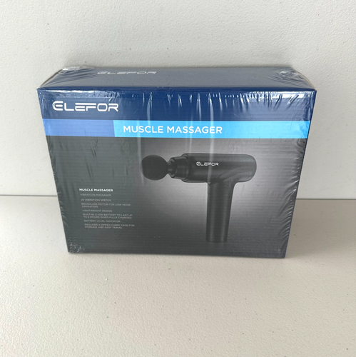 ELEFOR Muscle Massager Massage Gun Deep Tissue 20 Speed w/ 8 Heads ...