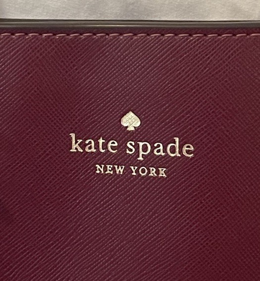 Kate Spade Brynn Saffiano Tote Bag Deep Berry Large Purse Wine Burgundy ...