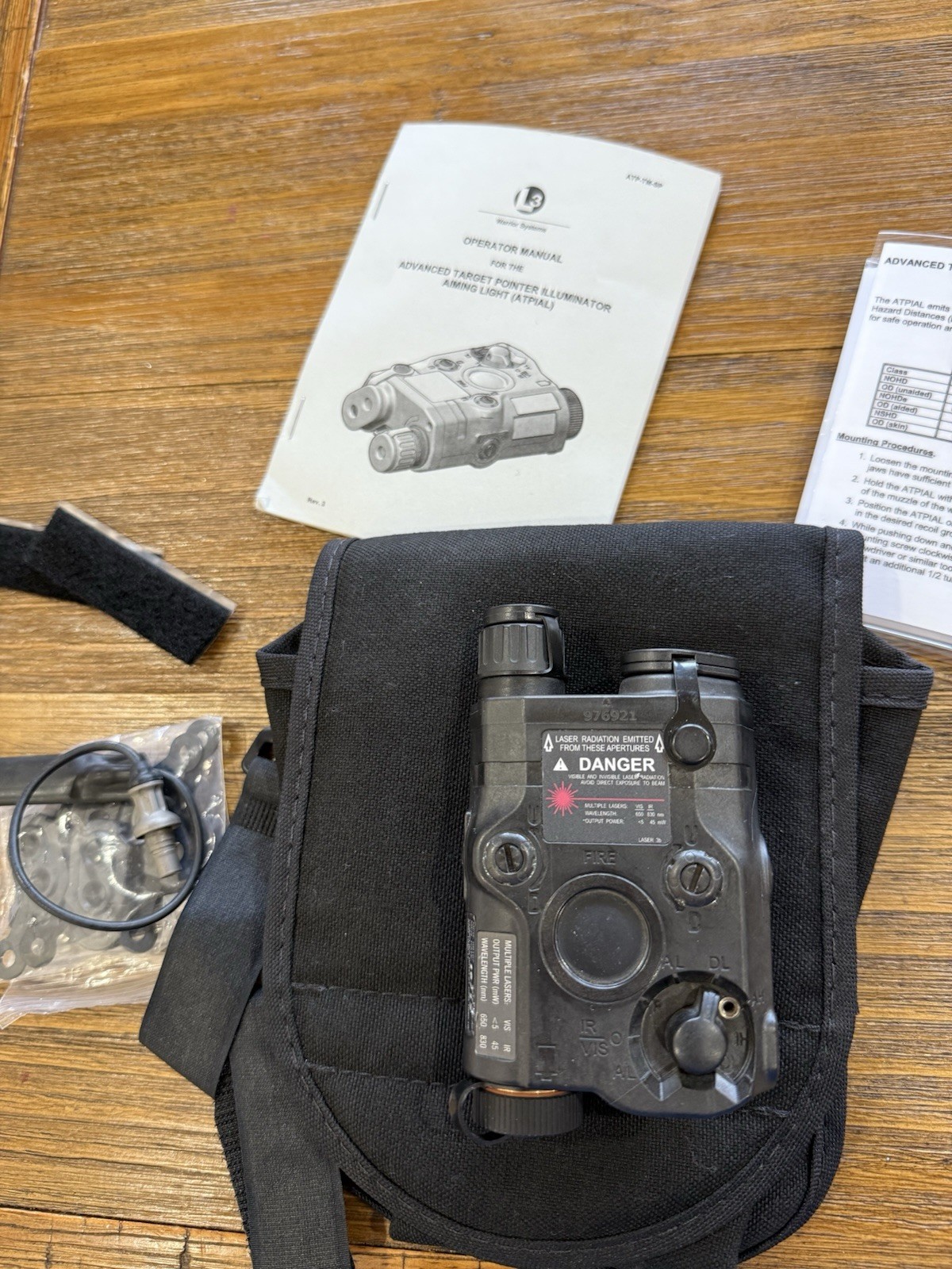 L3 ATPIAL Harris AN/PEQ-15 IR Laser/Illuminator Full Power with Kit ...