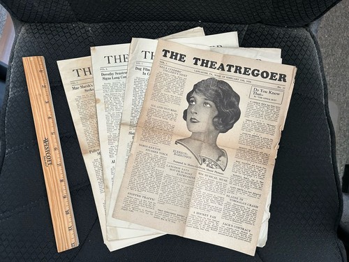 1925-25 THEATREGOER Vintage Program Lot Of 4 Lancaster, PA MAE BUSCH ...