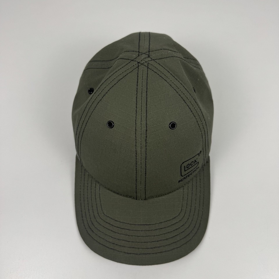 Glock Perfection OD Green Strap Back Dad Hat Cap Ripstop Embroidered | eBay