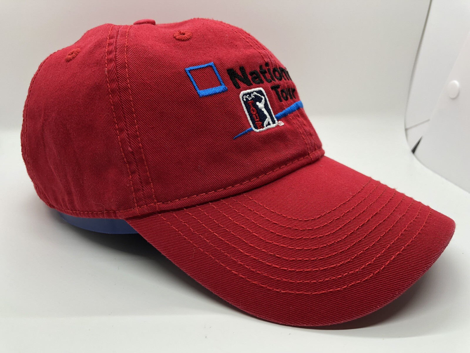 PGA Golf National Tour Cap Hat Adult Adjustable 100% Cotton Red The ...