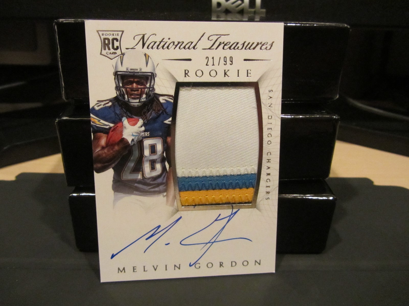 National Treasures Rookie Autograph Jersey Chargers Melvin Gordon 21/99 ...