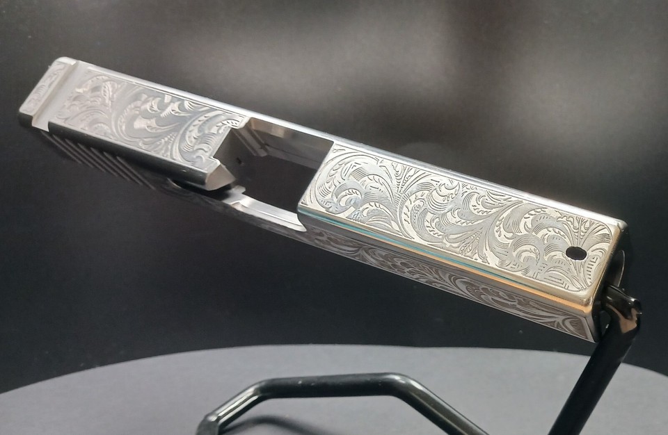 Custom Engraved Hand Polished Glock 17 Slide | eBay
