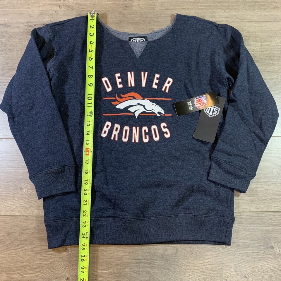 Denver Broncos NFL Women’s Singleback Fleece Pullover New Medium OTS | eBay